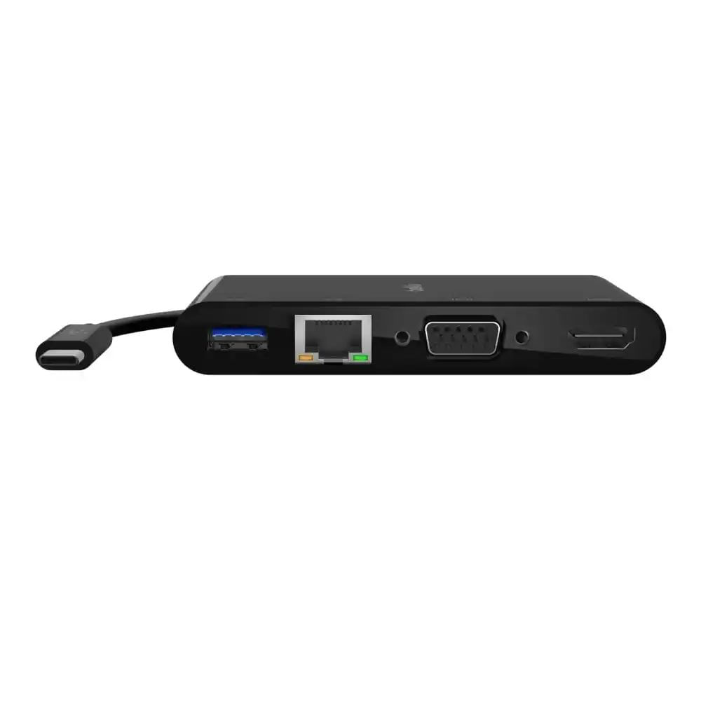 Adaptador Belkin Multimedia USB-C VGA 4K HDMI USB 3.0 Ethernet Pass ...