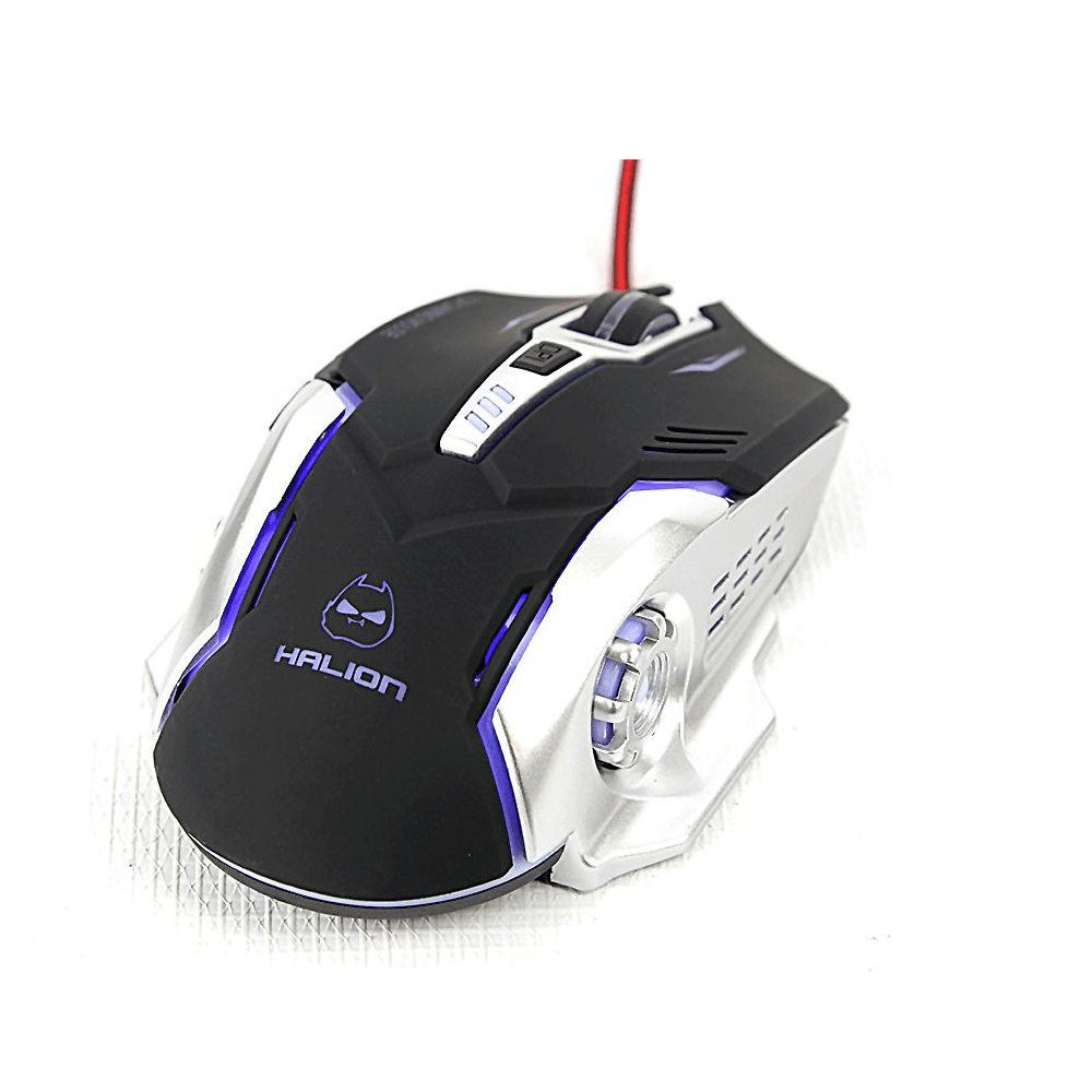 Mouse Optico Gamer Halion Ha-m950 Optimus Usb Led Cable - Promart