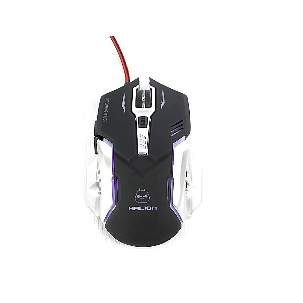 Mouse Optico Gamer Halion Ha-m950 Optimus Usb Led Cable - Promart