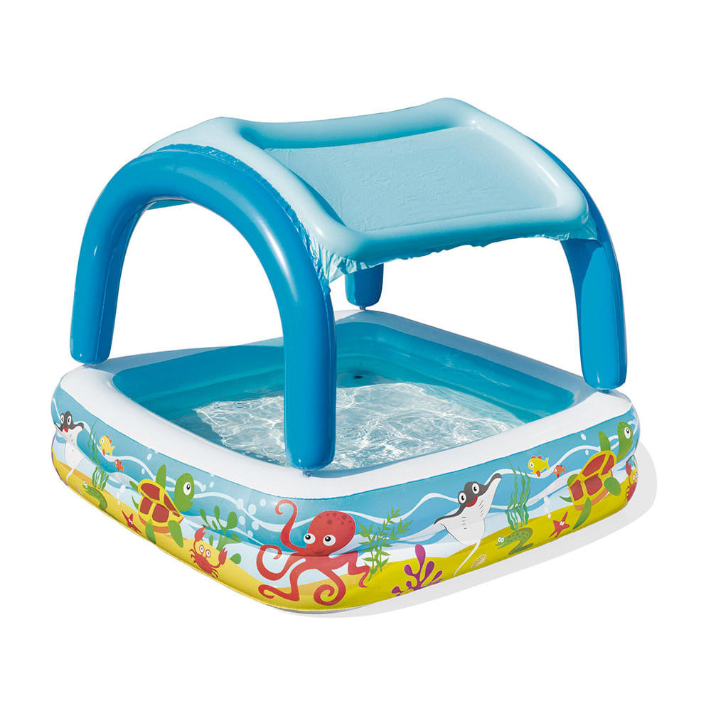Piscina inflable c/techo niños 140x140cm - Promart