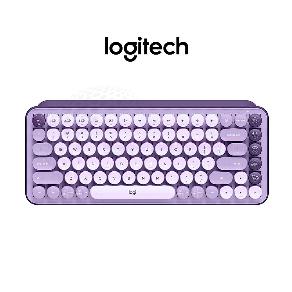Kit - Teclado Logitech Pop Keys Multi-Device Wireless Y Pop Mouse Lila ...