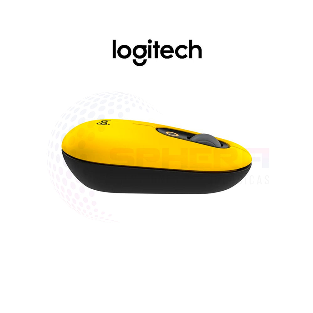 Mouse Logitech Pop Bluetooth Black/Yellow - Promart