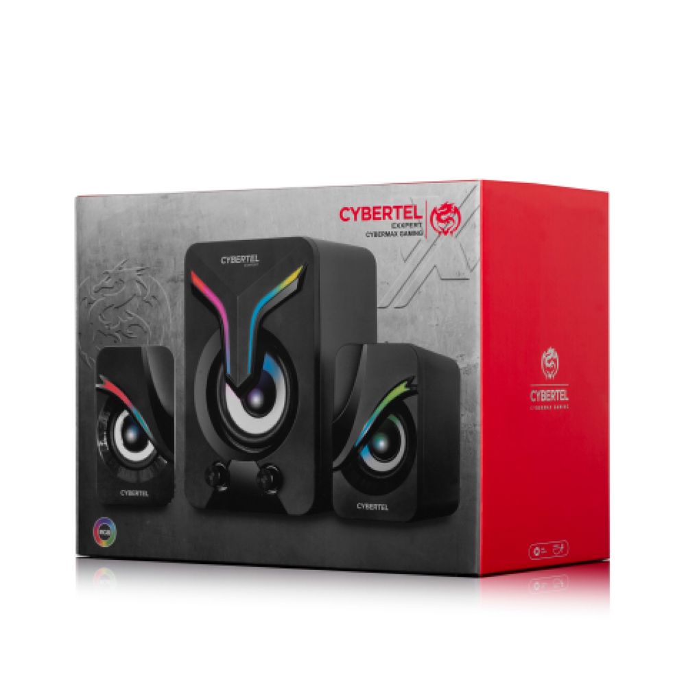 Parlante Gamer Led Rgb Exxpert Cybermax Gaming 2,1 Sound Cybertel - Promart