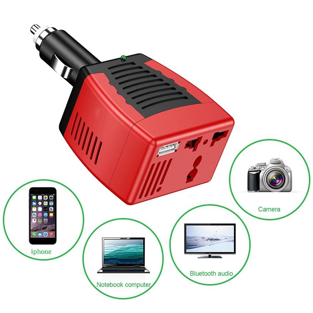 Inversor de Corriente para Auto de 12v A 220v Usb 150w 2.1a | Promart.pe - Promart
