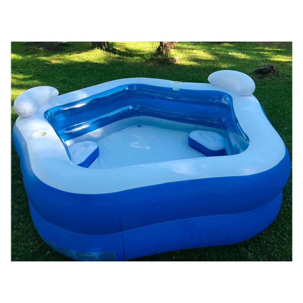 Agradable Piscina Familiar de Color Azul - Promart