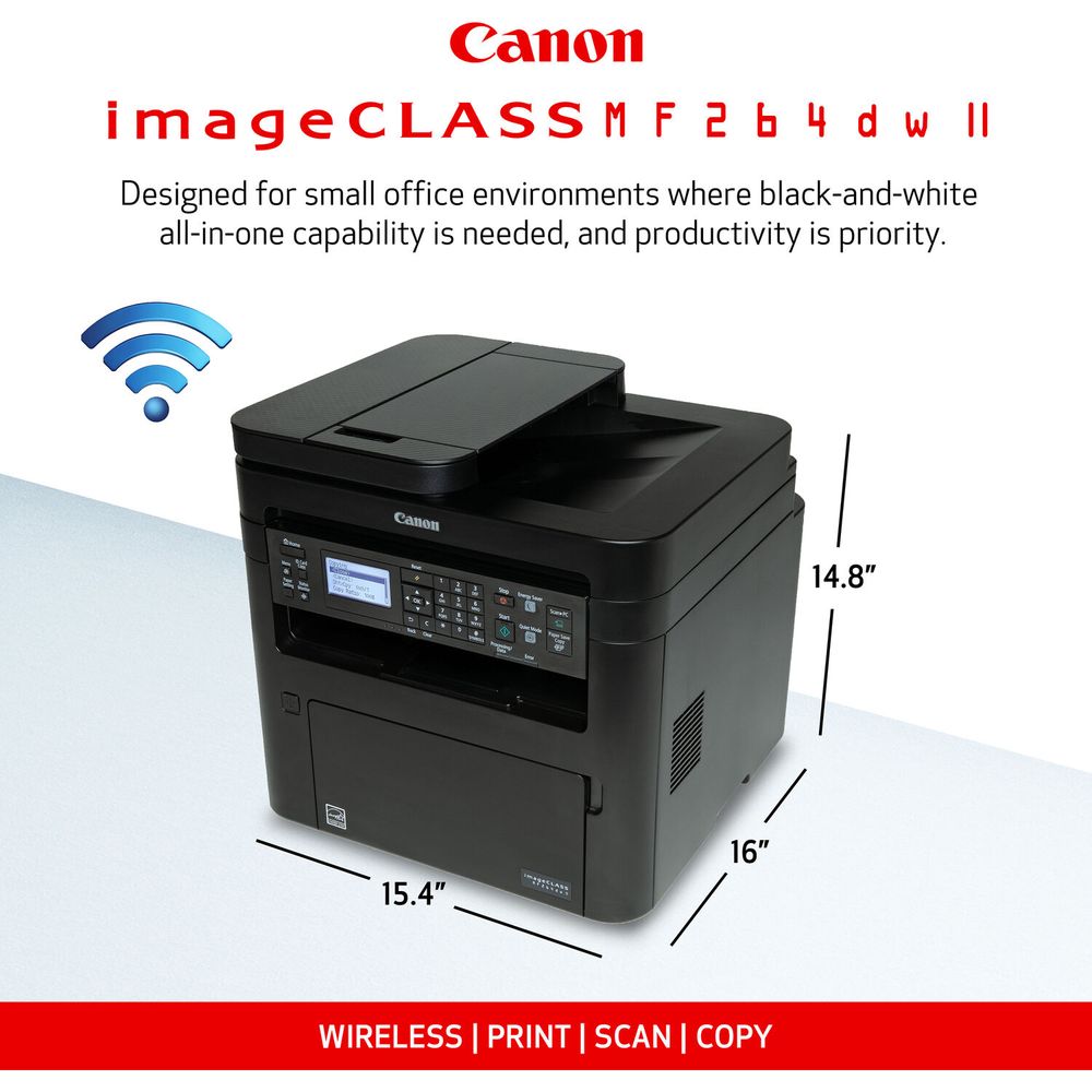 Impresora Láser Monocromática Multifunción Canon Imageclass Mf264Dw Ii ...