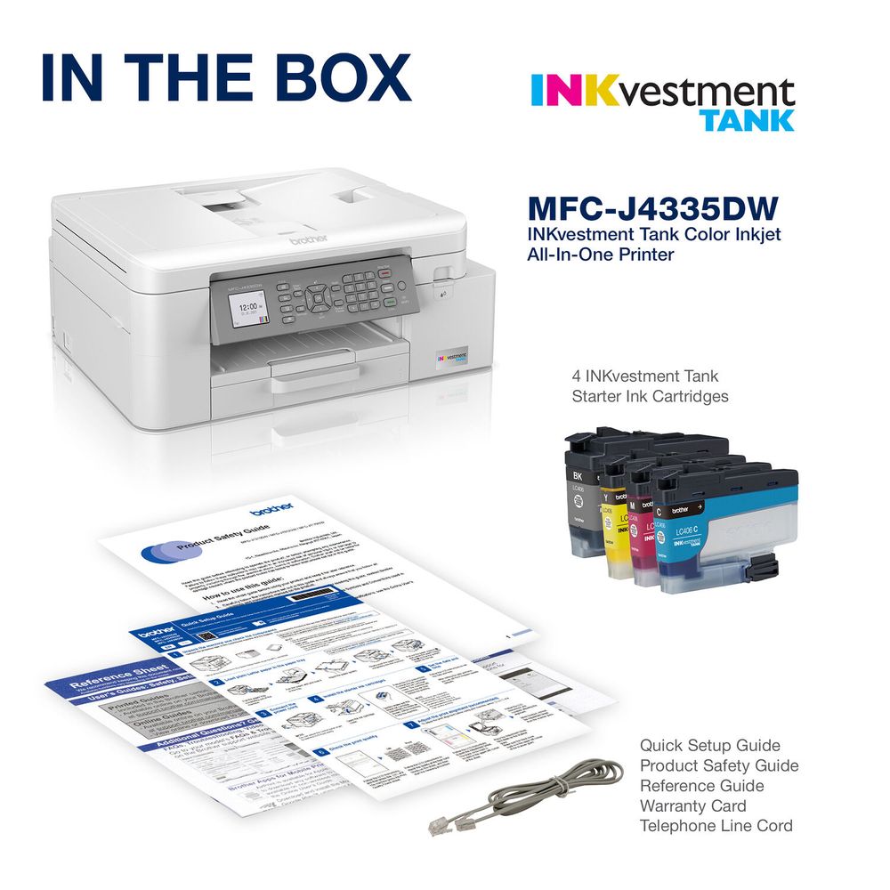 Impresora Tinta Jet de Inyección de Color Todo en Uno Brother Mfc ...