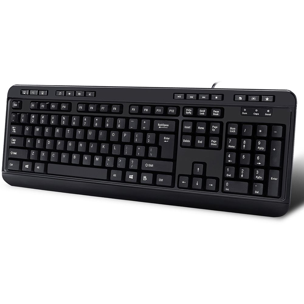 Teclado Multimedia Adesso Easytouch 132 con Hub Usb de 3 Puertos Negro ...