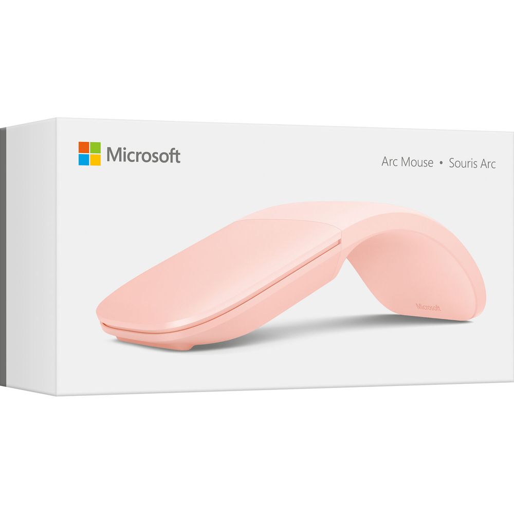Ratón Microsoft Arc Rosa Suave - Promart