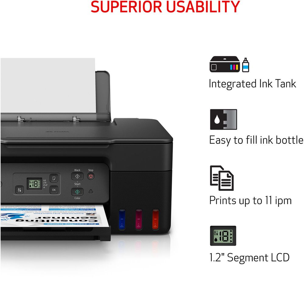 Impresora de Inyección de Tinta Todo en Uno a Color Canon Pixma G2270 ...