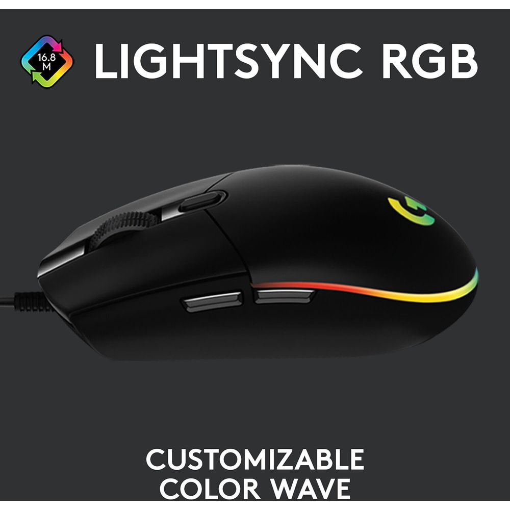 Mouse Logitech G G203 Lightsync Negro | Promart.pe - Promart