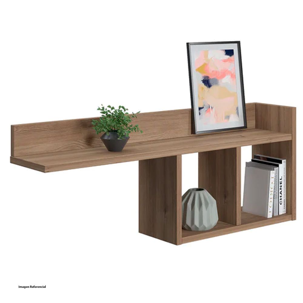 Repisa Flotante Melamina LeMueble 80x35x20cm Castaño - Promart