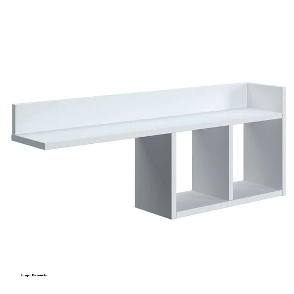 Repisa Flotante Melamina LeMueble 80x35x20cm Blanco - Promart