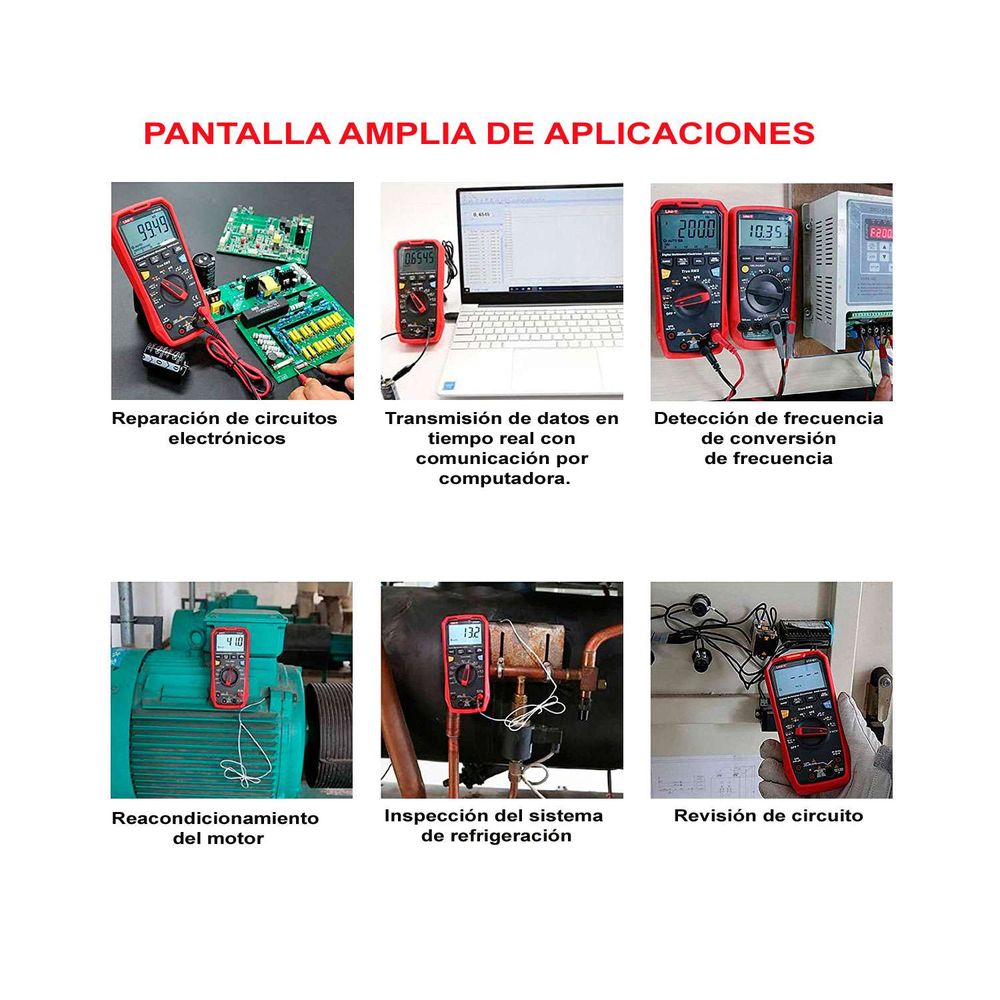 Multímetro Digital con Capacitancia y Frecuencia Ut61b+ Uni-t | Promart ...