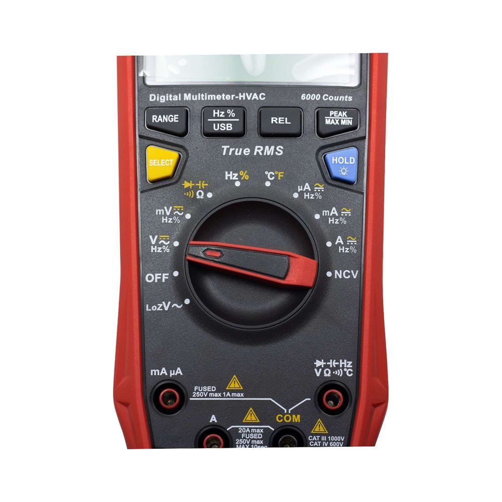 Multímetro Digital con Capacitancia, Frecuencia y Temperatura True RMS ...