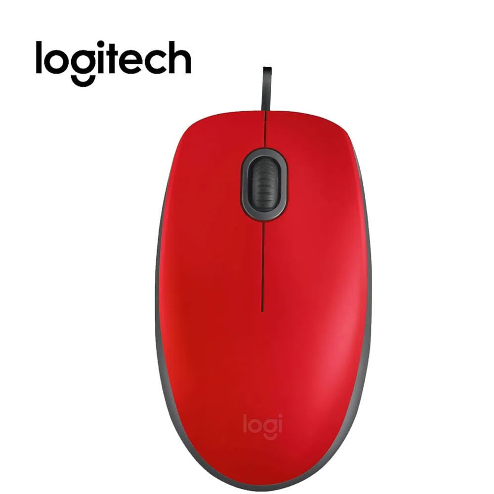 Mouse Logitech M110 Silent USB Rojo - Promart