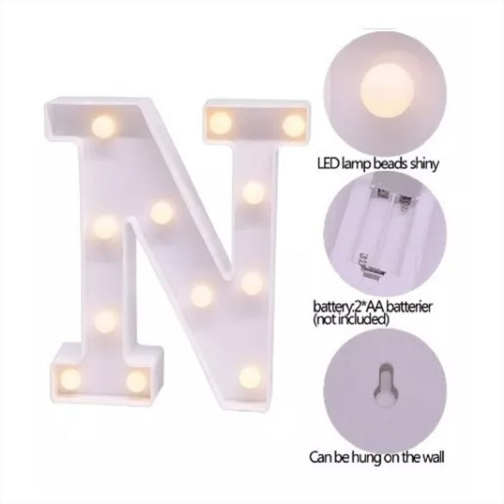 Letrero Letras Decorativas Led 3D Luces para Fiestas Welcome - Promart