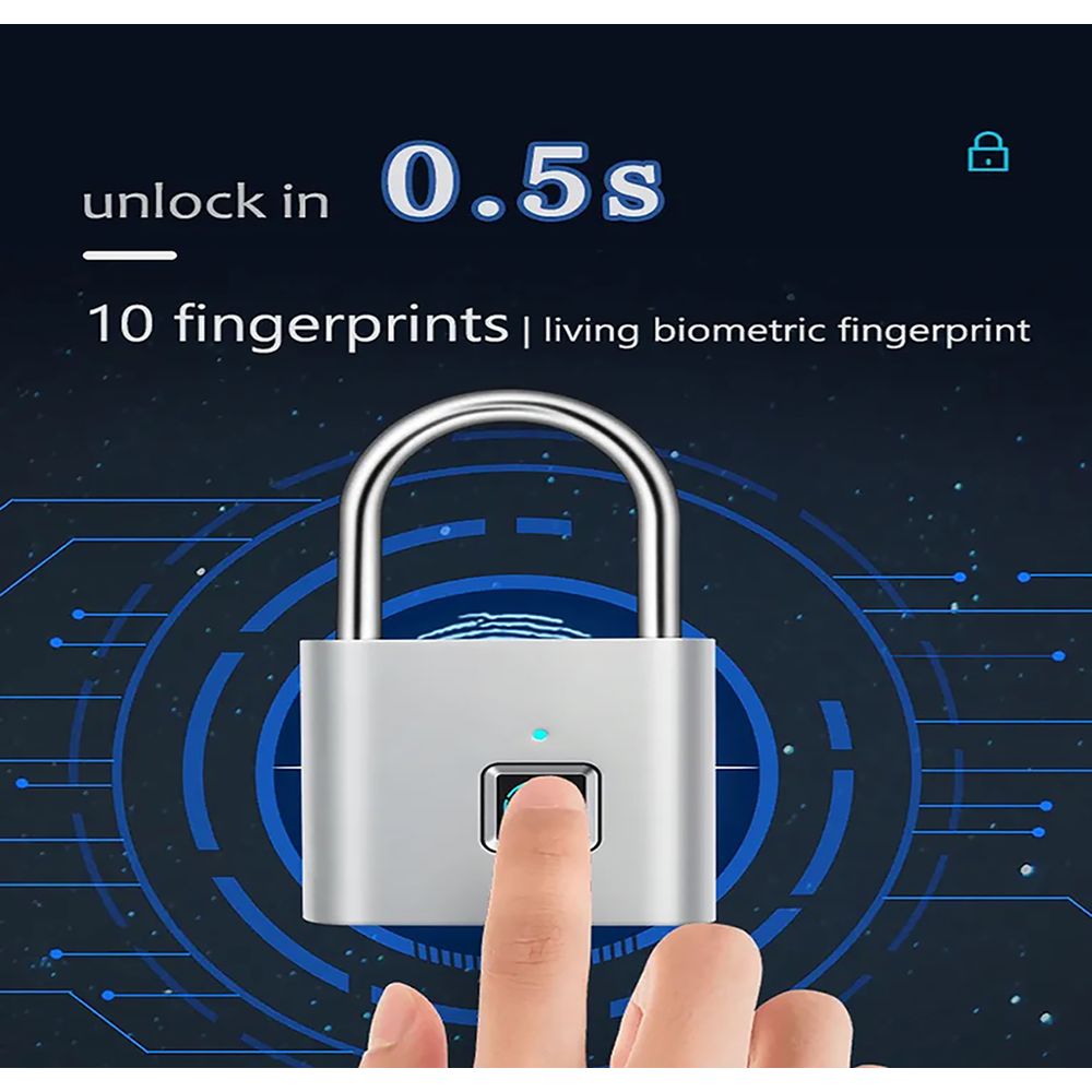 Candado Inteligente con Huellas Digital | Promart.pe - Promart