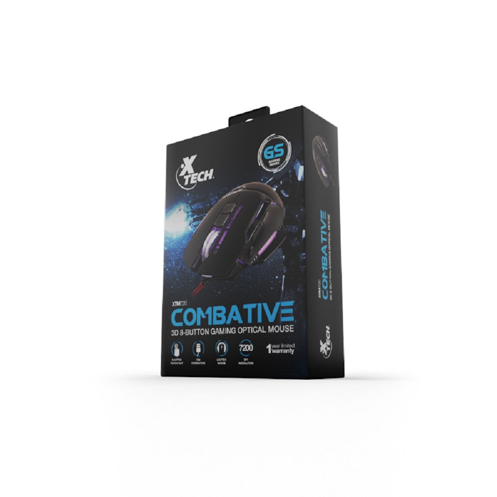Mouse gaming xtech xtm720 combative - Promart