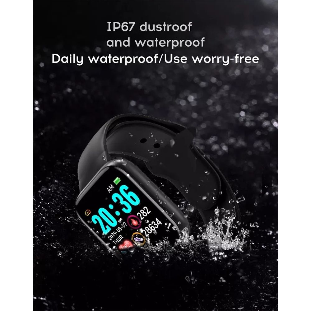 Pack Smartwatch D20 Negro y Audifono P9 Negro - Promart