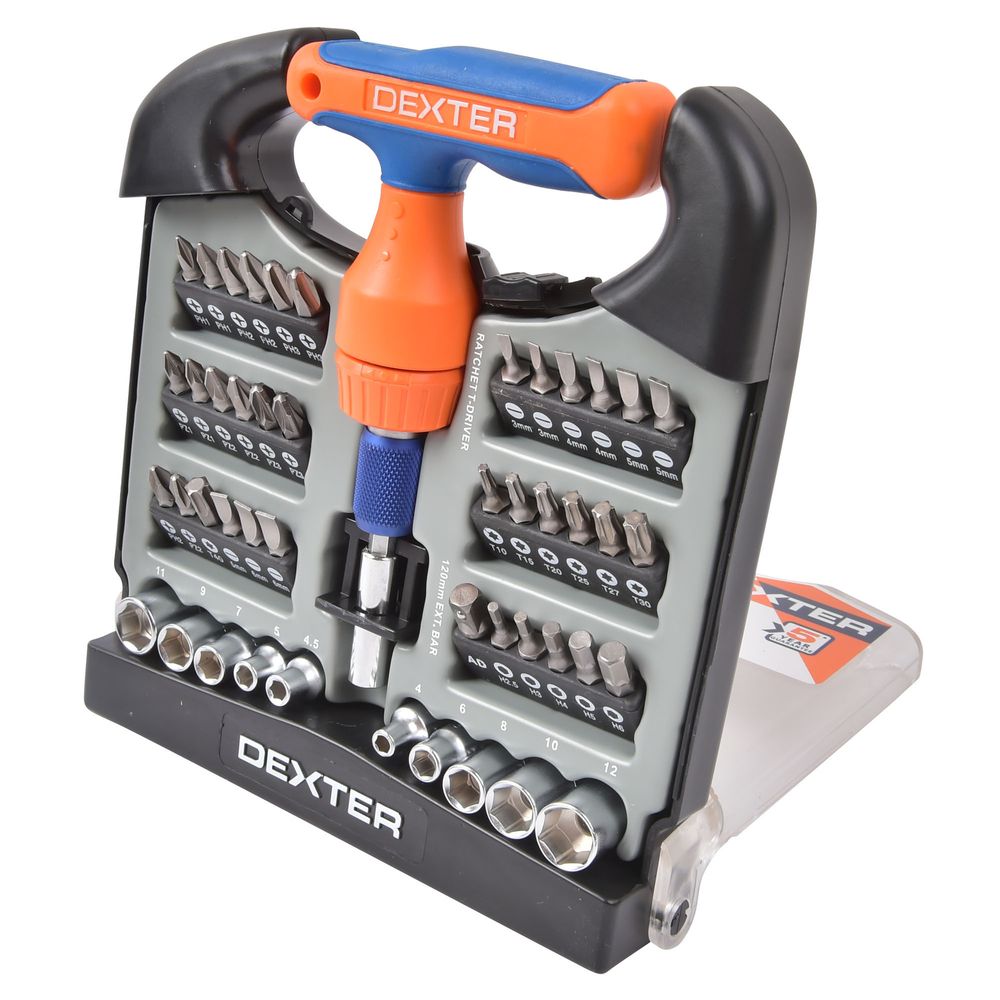 Set herramientas 48 piezas Dexter - Promart