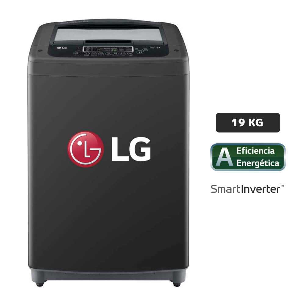 Lavadora LG Carga Superior 19Kg WT19BPB Negro - Promart