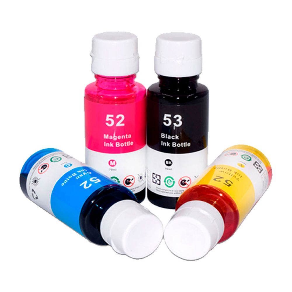 Pack de Tinta para Hp Gt52 Gt53 Negro y Colores Compatible | Promart.pe ...