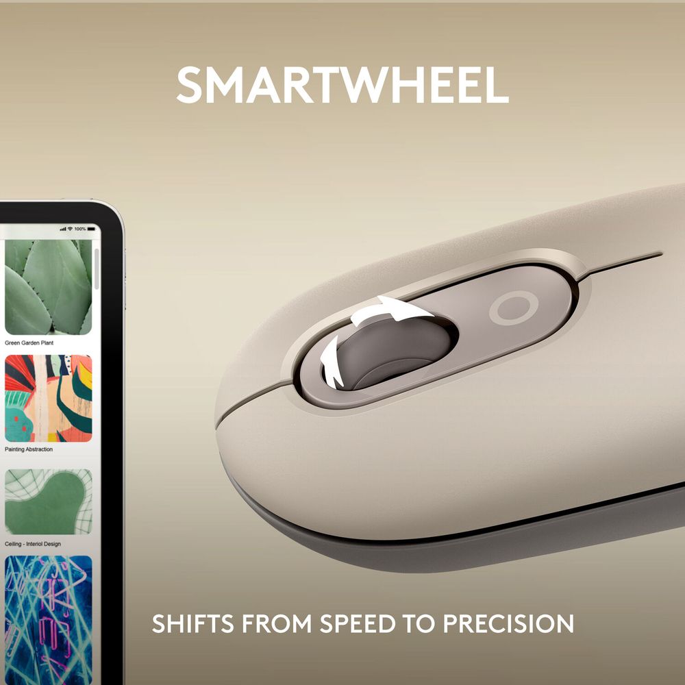 Mouse Inalámbrico Bluetooth Logitech Pop Silent Mist - Promart