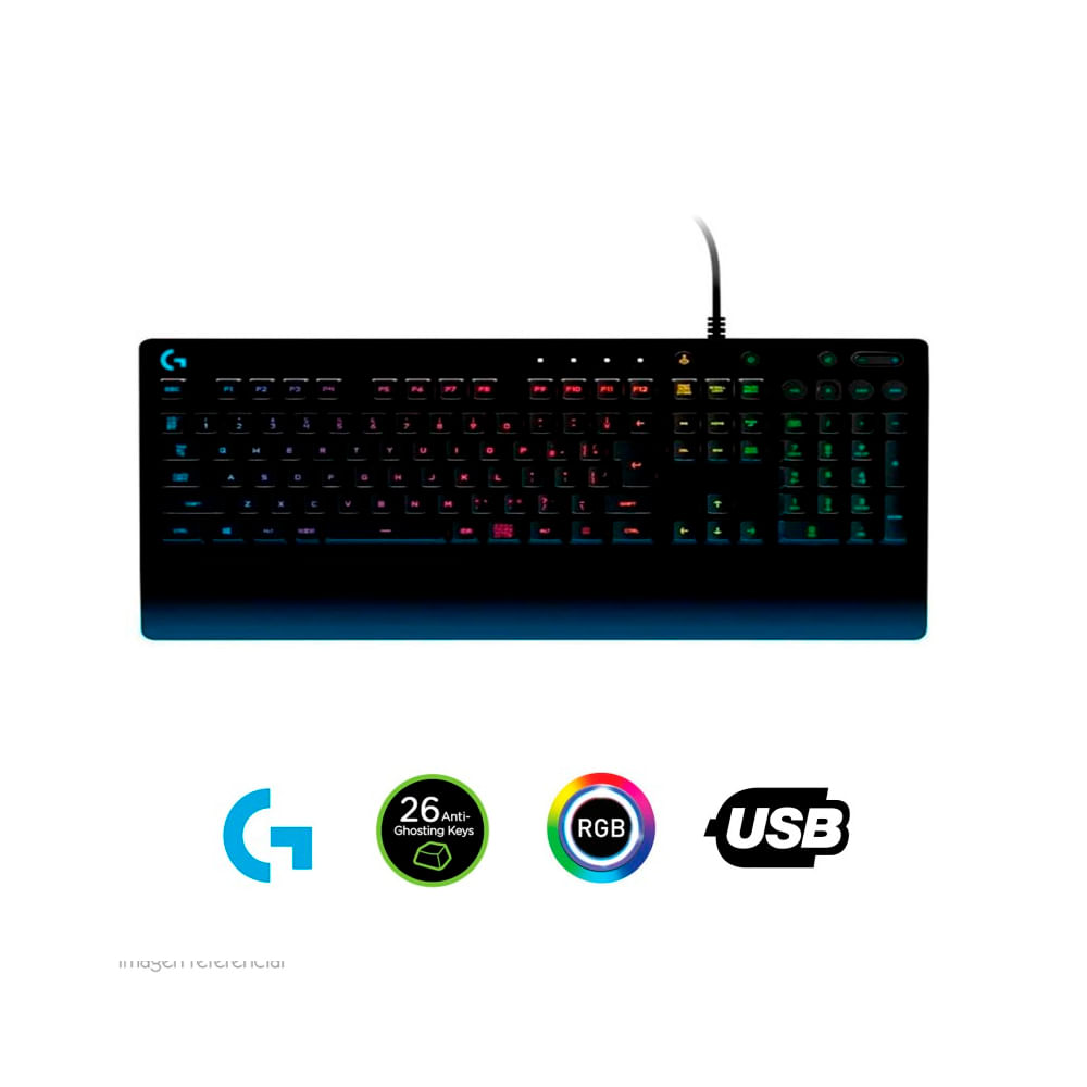 Teclado Logitech Gaming G213 PRODIGY 008084 RGB - Promart