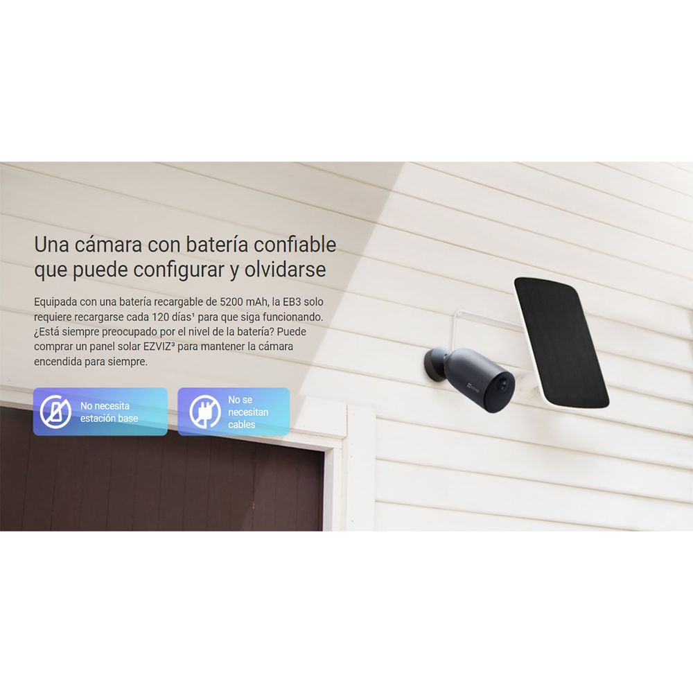 Cámara Seguridad Cs H3 Ezviz 3Mp 2K Vision Nocturna Color | Promart.pe ...