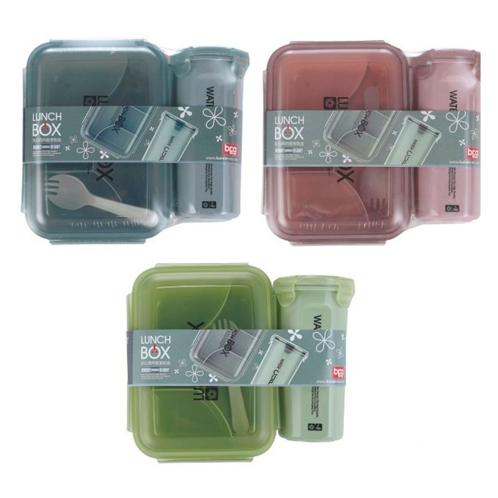 Set Taper Lunch Box 02 Compartimientos con Vaso Hermetico Gris - Promart