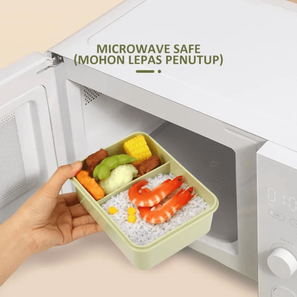 Set Taper Lunch Box 02 Compartimientos con Vaso Hermetico Verde - Promart