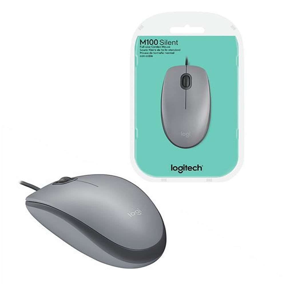 Mouse Logitech M110 Silent USB Gris - Promart