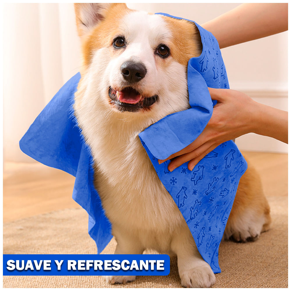 Toalla de Limpieza Absorbente Manta para Perros M42 Azul - Promart