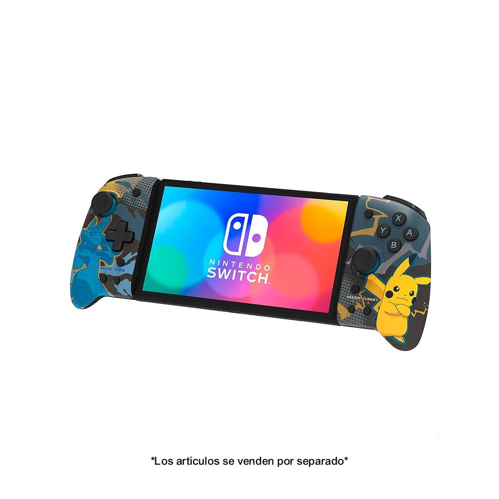 Mando Hori Split Pad Pro para Nintendo Switch Lucario & Pikachu - Promart