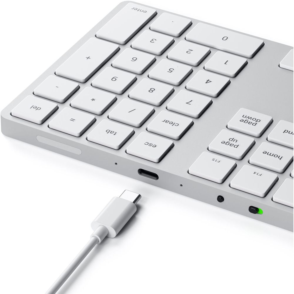 Teclado Numérico Satechi Bluetooth Extendido para Mac Plata - Promart