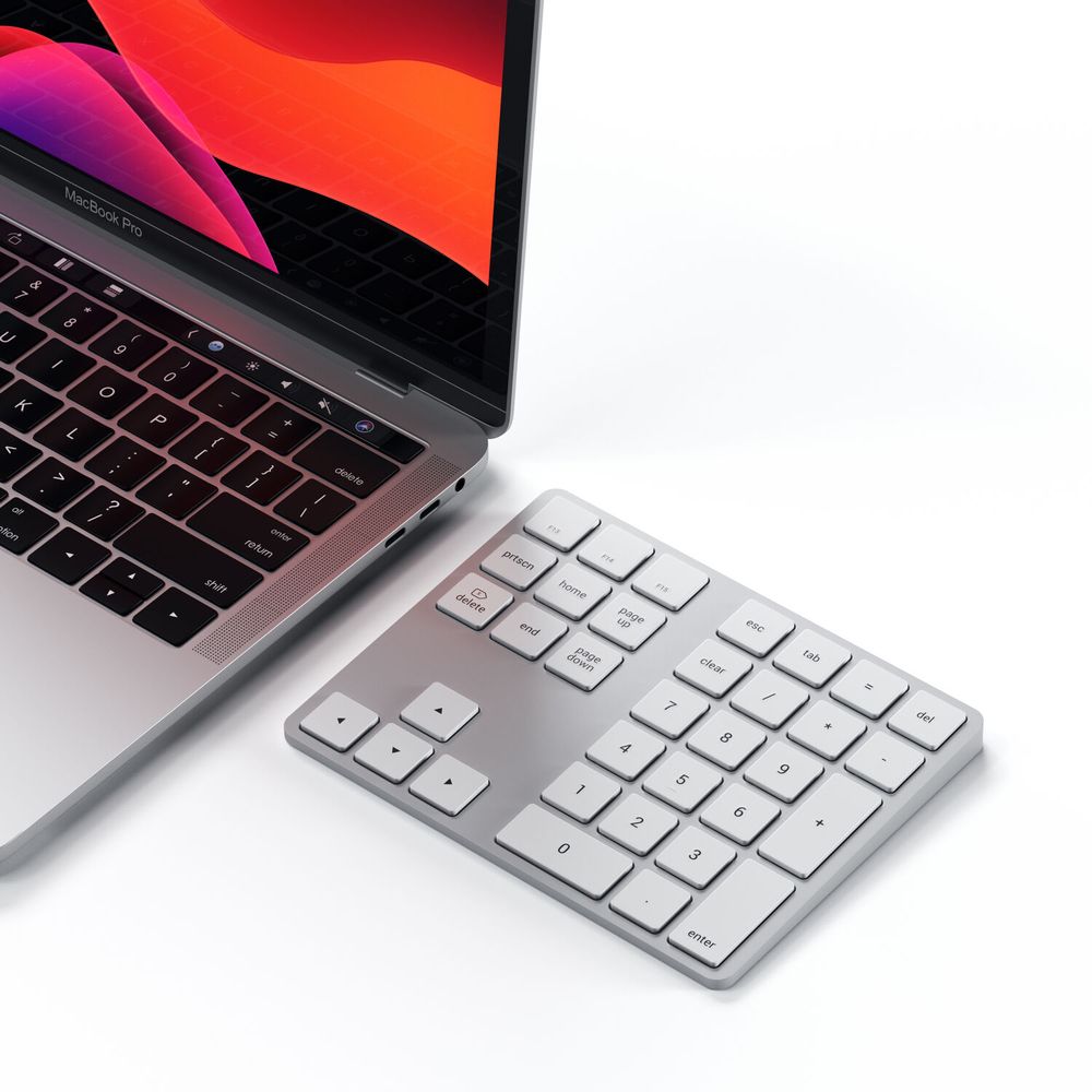 Teclado Numérico Satechi Bluetooth Extendido para Mac Plata - Promart