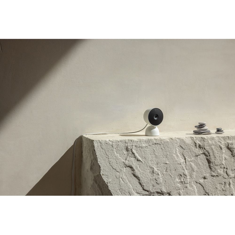 Cámara de Seguridad con Cable Google Nest Cam Indoor 1080P Linen - Promart