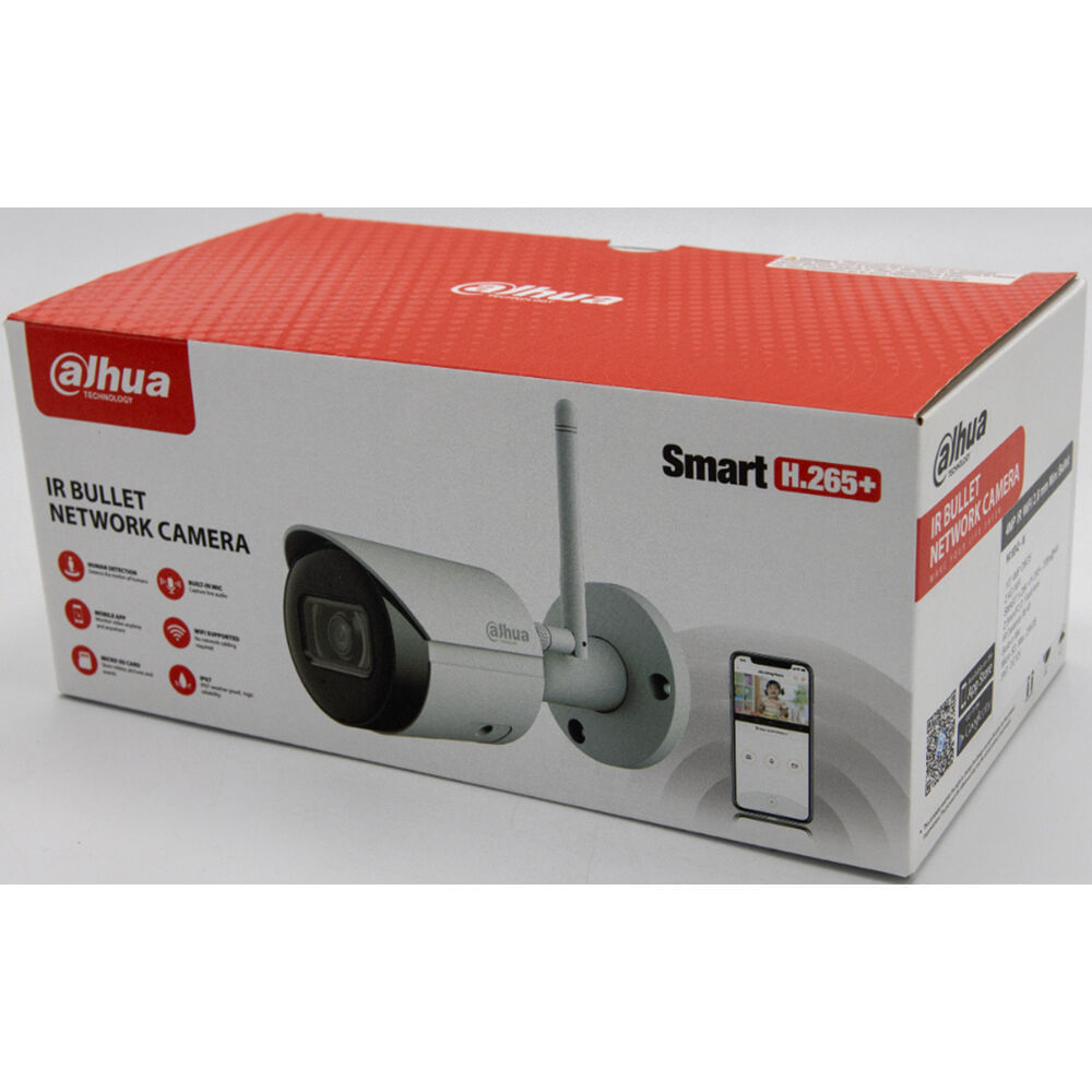 Cámara de Bala de Red Wi Fi para Exteriores Dahua Technology N41Bd42 W de 4Mp con Visión ...