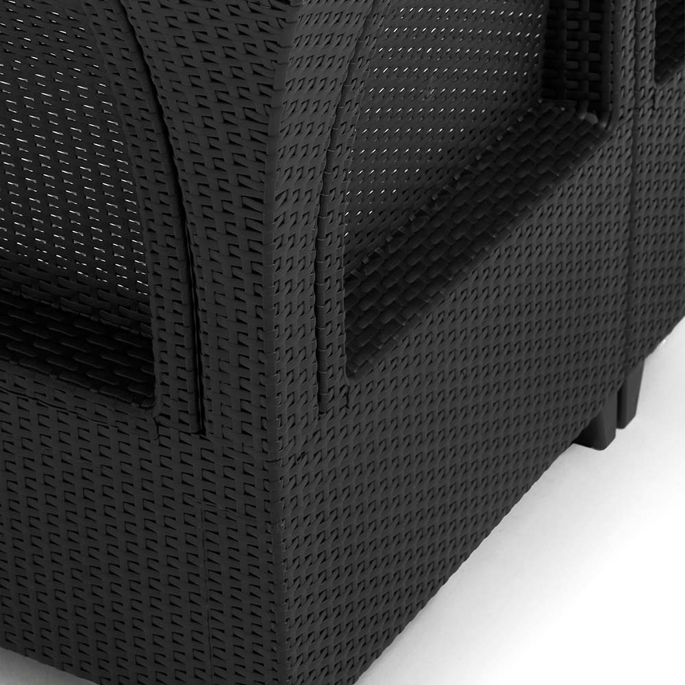 Set de Terraza Seccional Elodie 3 Piezas Gris Keter - Promart