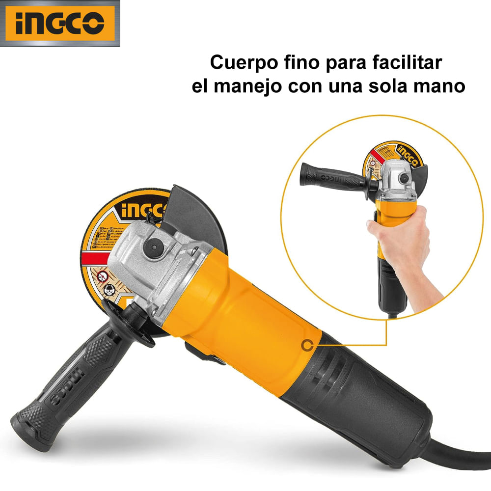 Amoladora Angular Ingco 4 1/2" 750W AG75028 | Promart.pe - Promart