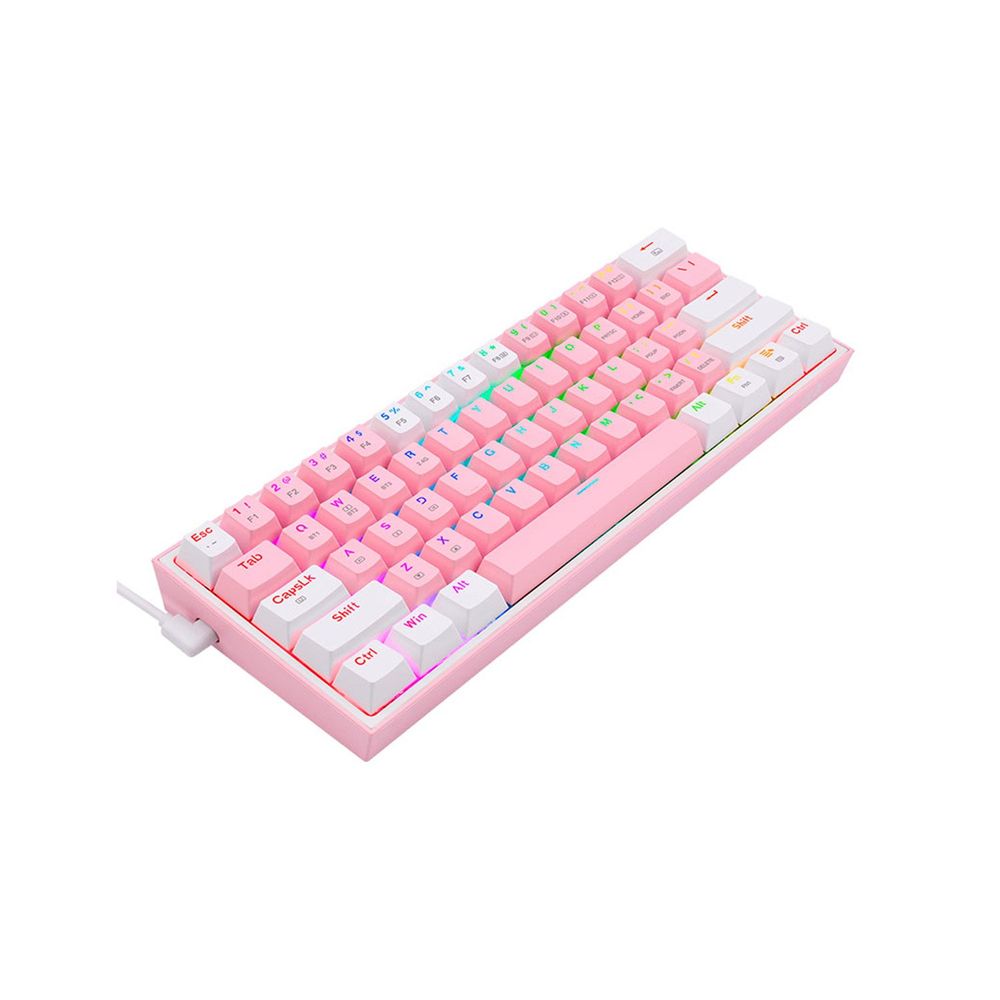 Teclado Gamer Redragon Fizz Pro Wireless Inglish K616 Rgb Pink White ...