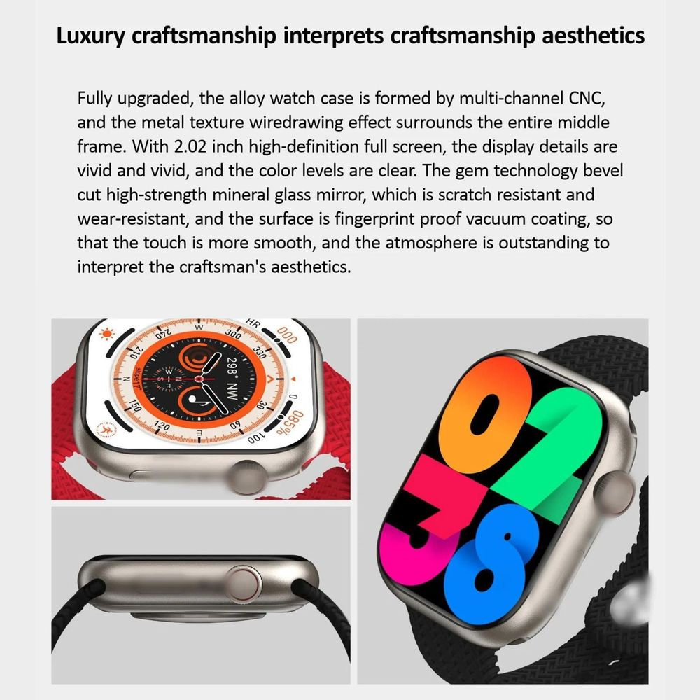 Combo Smart Watch Hk9 Pro Gris Y Correa Acero Milanese Loop Plata - Promart