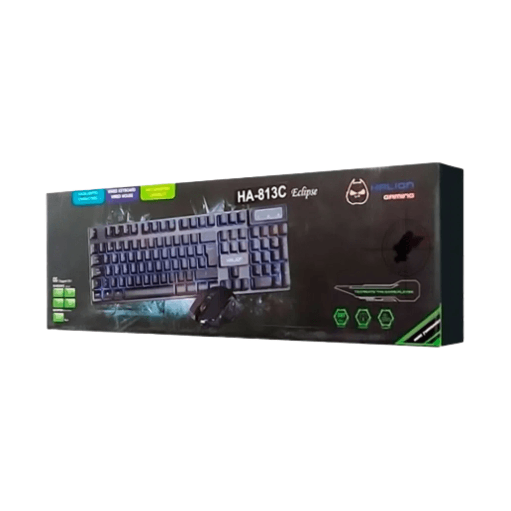 Halion Eclipse Ha-813c Kit Gaming Teclado Y Mouse - Promart