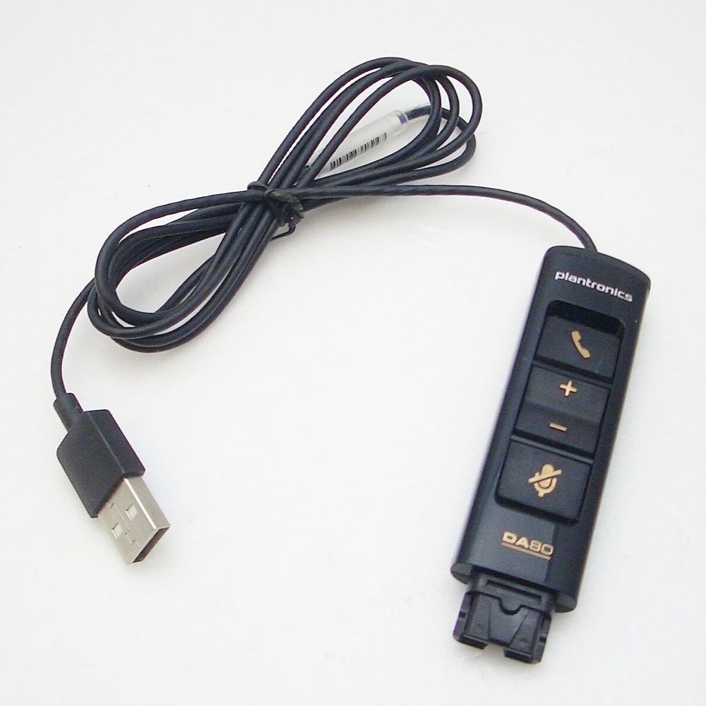 Adaptador Plantronics DA80 Procesador de Audio USB Poly - 201852-01 - Promart
