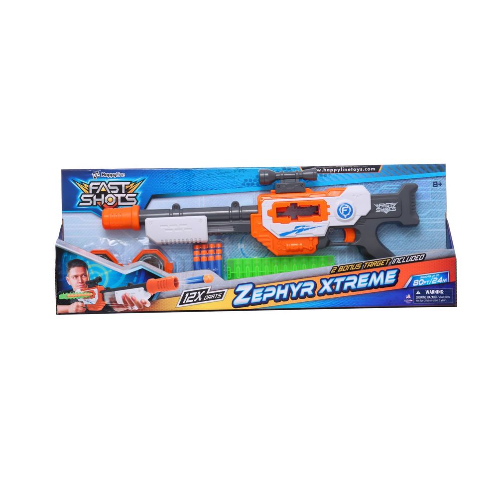 Set Lanzador Fast Shots 12 Dardos Y 2 Targets - Promart