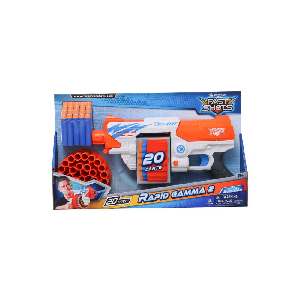Set Lanzador Fast Shots Dardo Foam - Promart