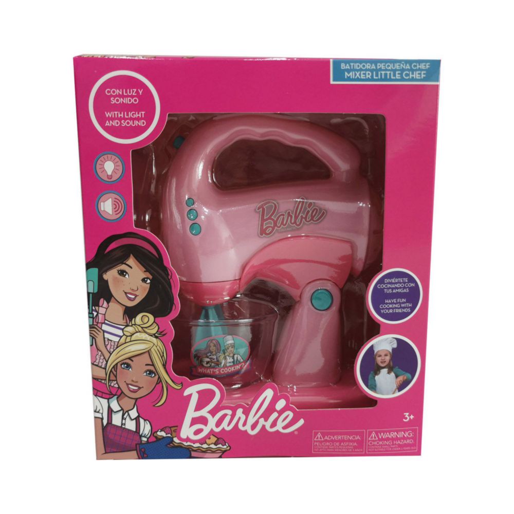Batidora Barbie Role Play Kitchen Electric Mixer - Promart