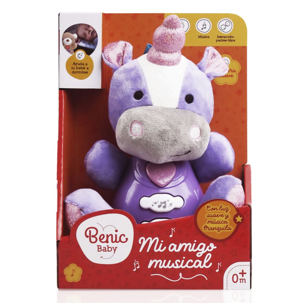 Peluche Benic Baby Unicorn Musical And Lighting - Promart