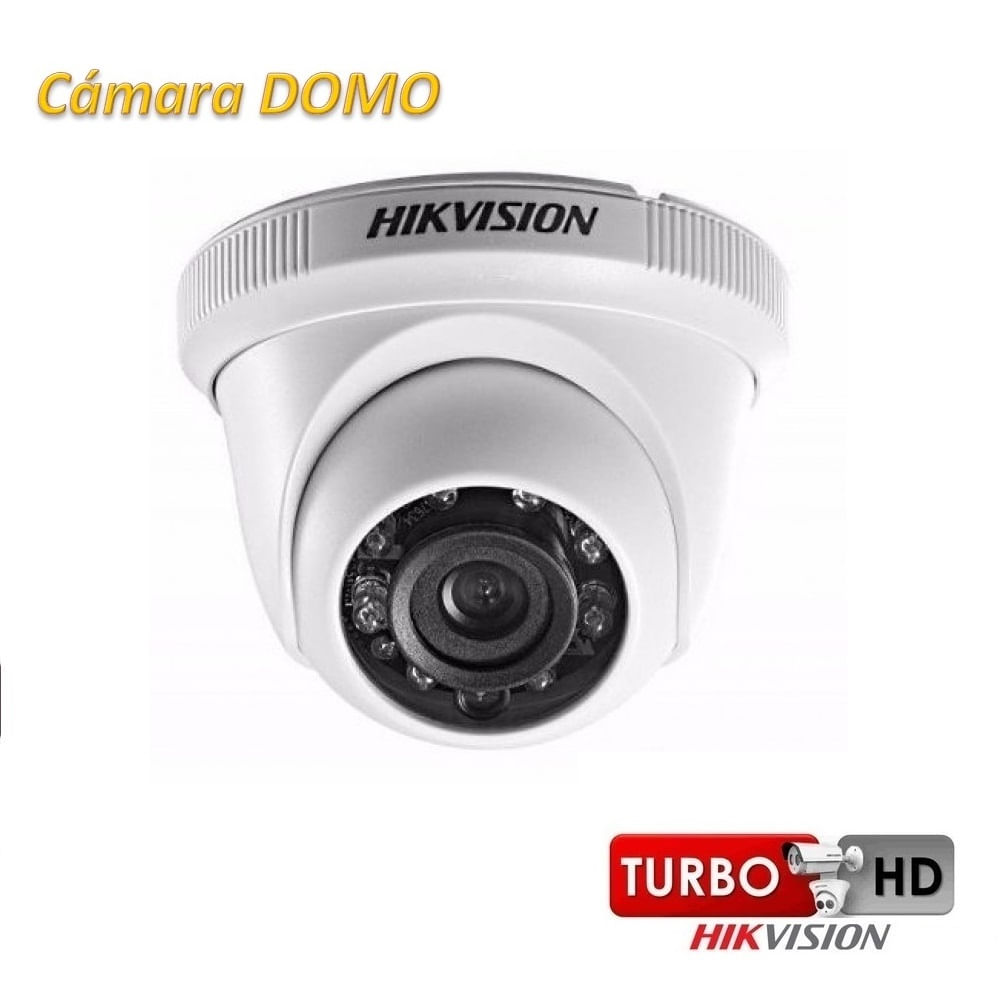 kit 4 Cámaras Seguridad Domo HD Hikvision - Promart